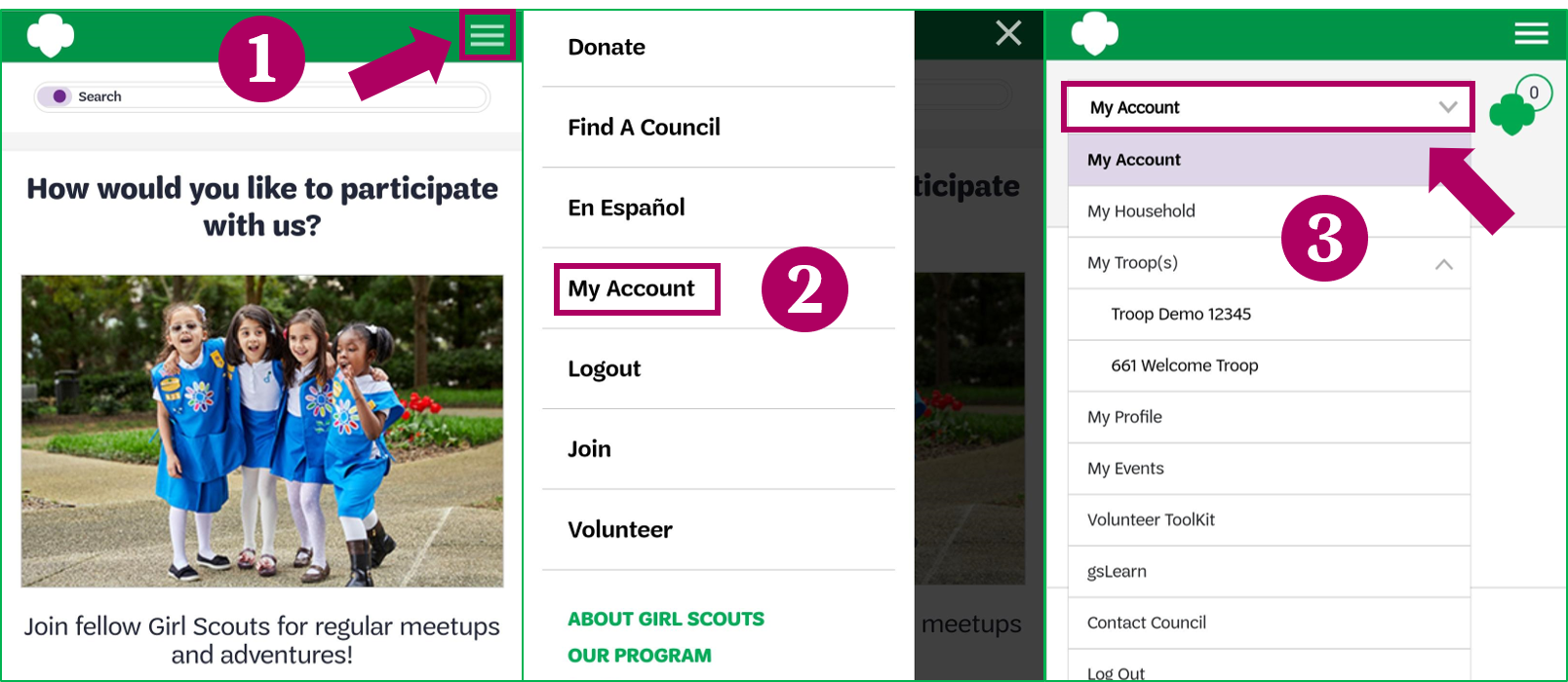 Invite Friends to your Troop - GS Norcal HelpCenter